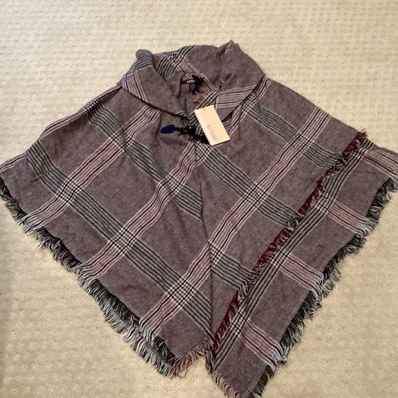 Jackets & Coats | Cape One Size Altare Tags Attached Cape Burgundy ...